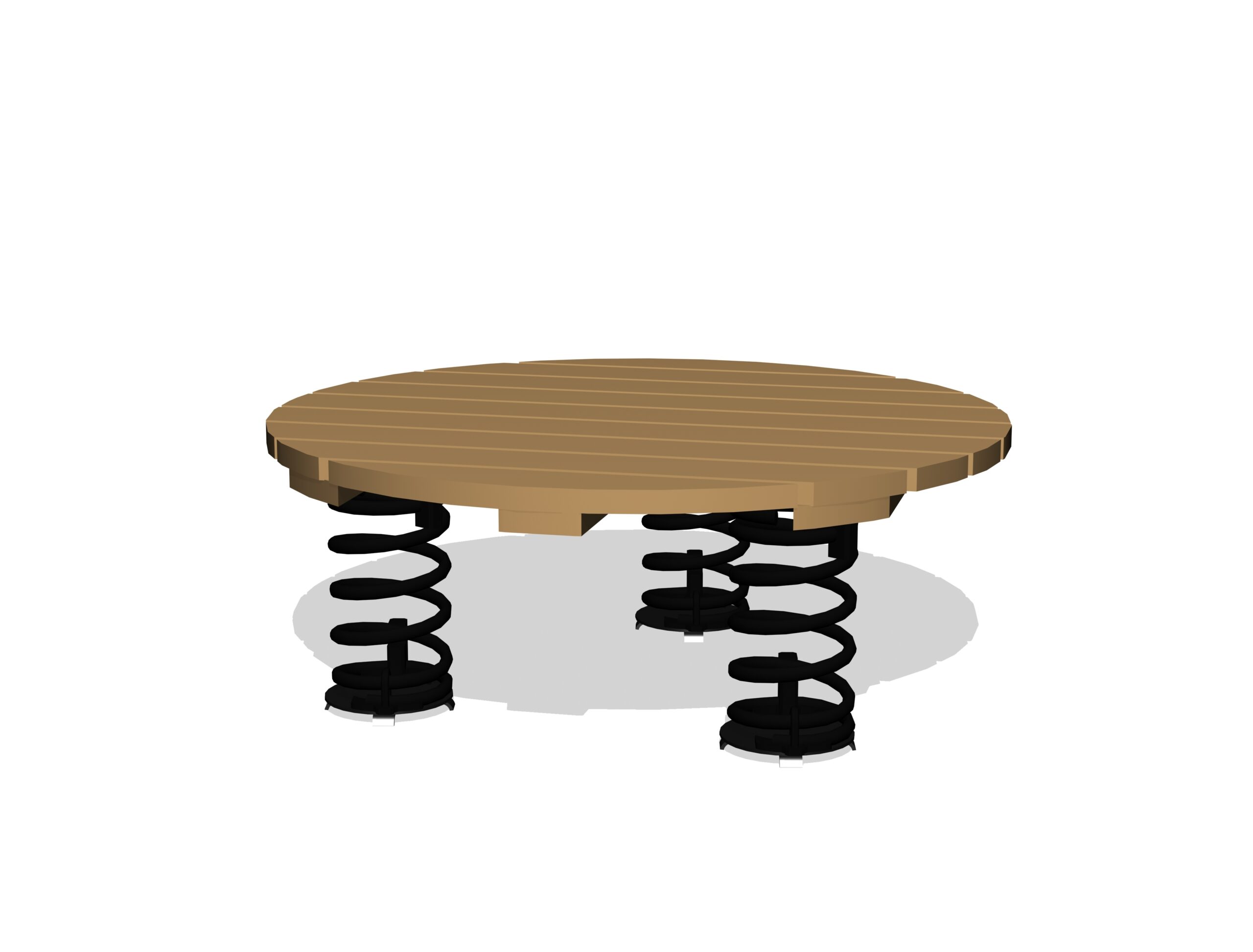 Robinia platform with springs - Guldborg Playgrounds