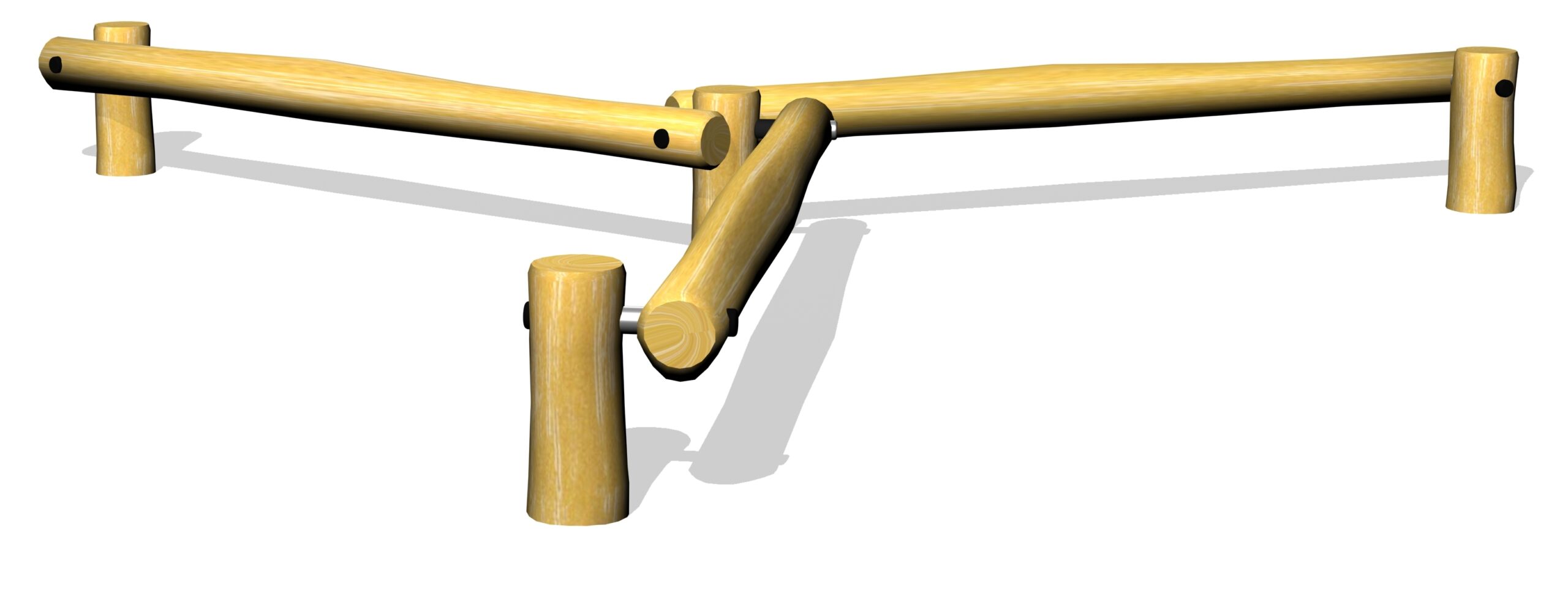 Robinia Star 3 balancing boom - Guldborg Playgrounds