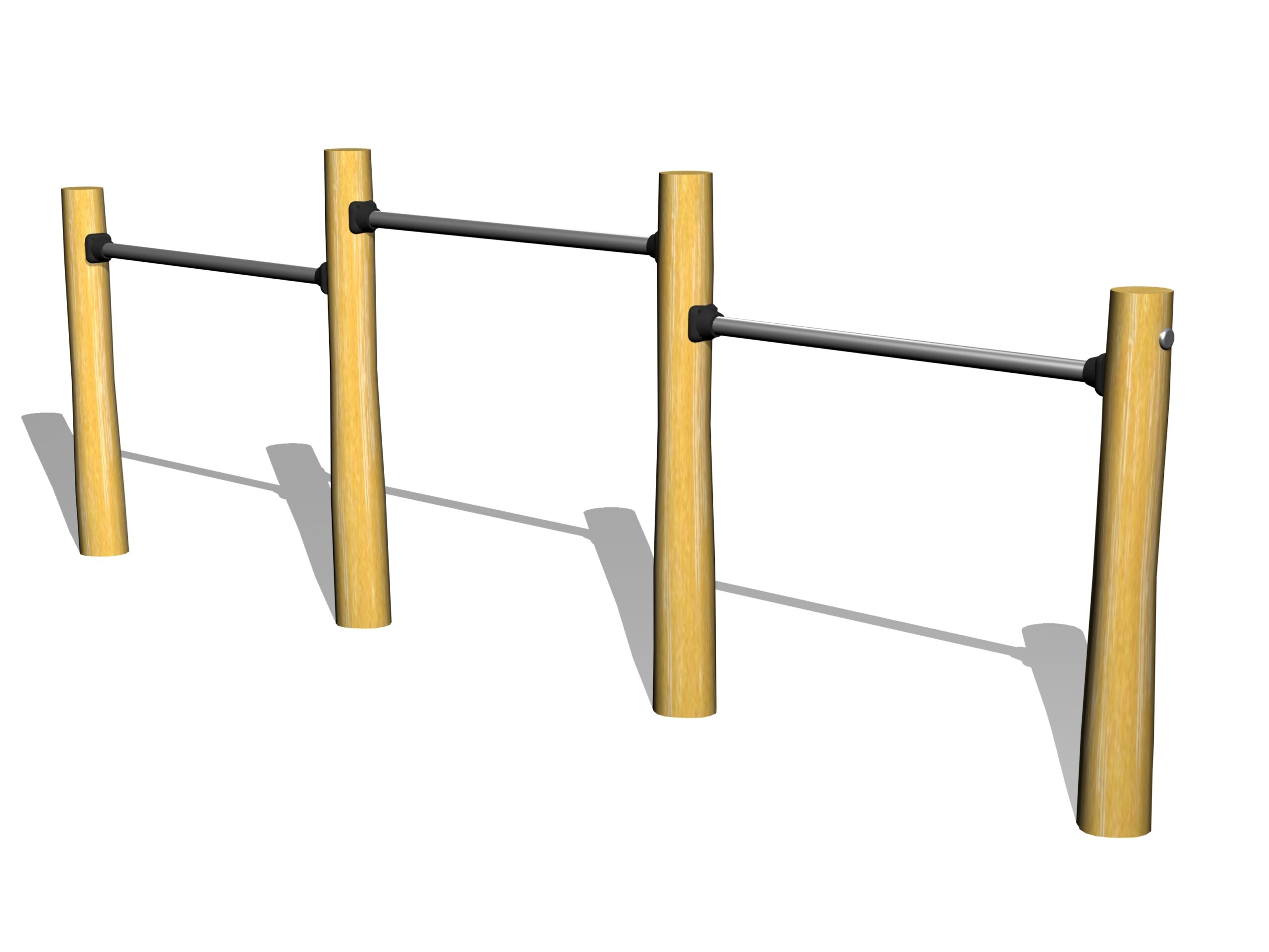 Robinia Triple Somersault bar - Guldborg Playgrounds