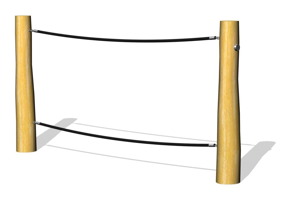 Robinia Walking rope w/rope - Guldborg Playgrounds