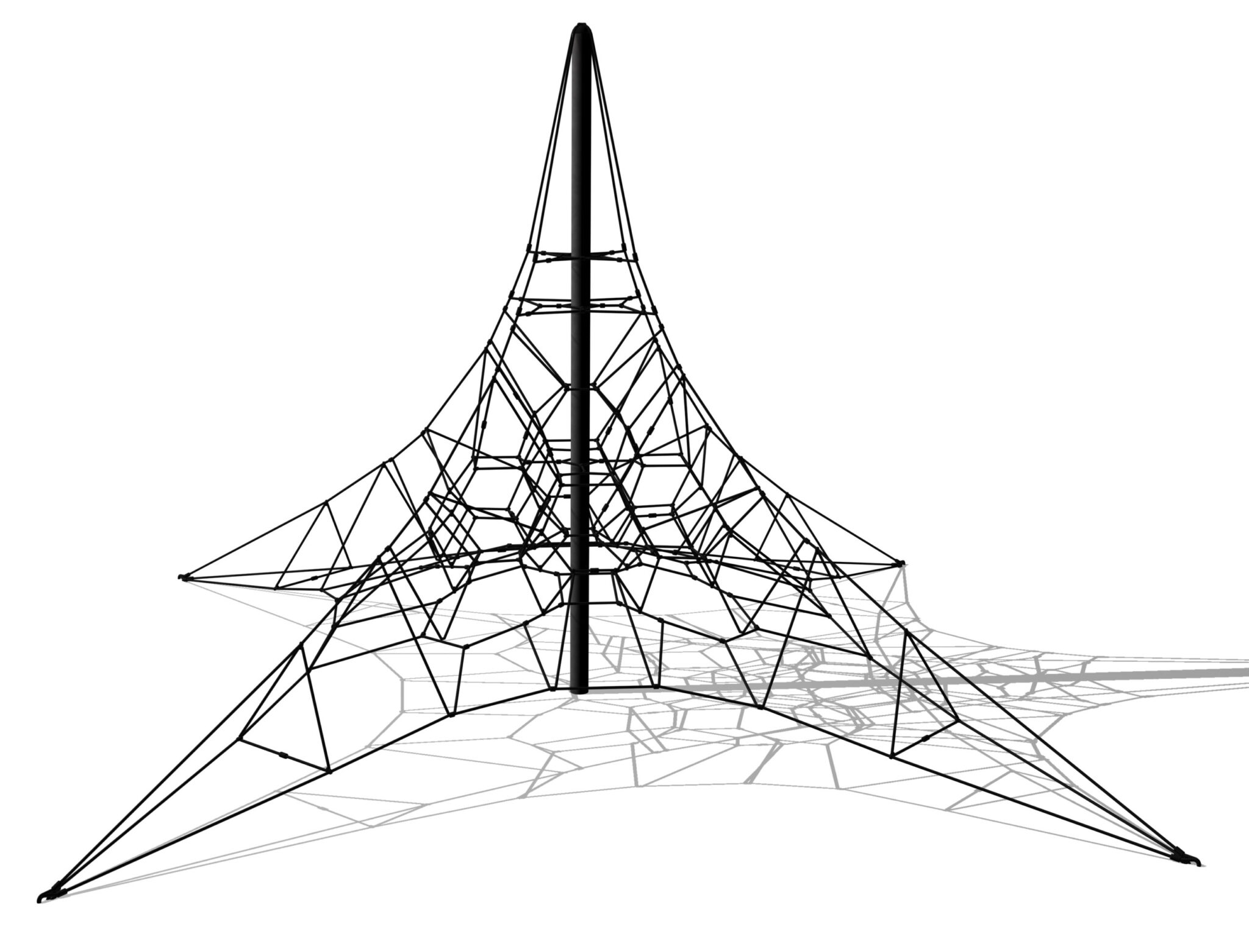 Climbing pyramid, 5 meter - Guldborg Playgrounds